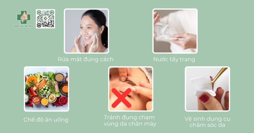 Nổi mụn ở chân mày: nguyên nhân, cách điều trị và phòng ngừa